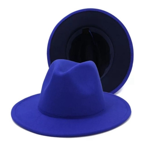 Accessories | Nwot Royal Blue Fedora | Poshmark